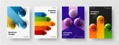Premium Vector Bright Company Identity A4 Vector Design Template Bundle