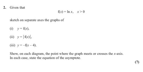 a level edexcel maths pure equation of a straight line given that f x