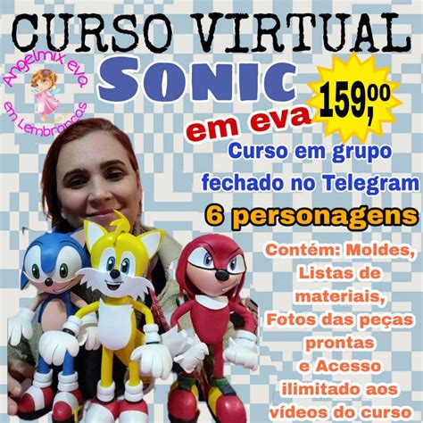 Oficina Turma Do Sonic Em Eva 3d Elo7 Produtos Especiais
