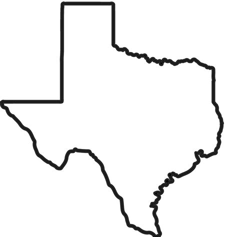 Lewis Wines Outline Paper Texas Pride Fuels Clip Art State Clipart