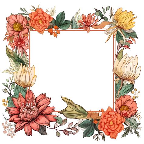 Premium Vector Flowerframevectorillustrated