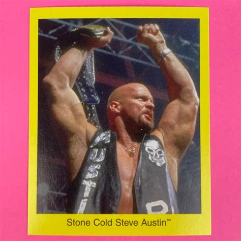 STONE COLD STEVE Austin Trading Card WWE WWF Cardinal Trivia Game PicClick CA