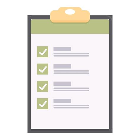 Clipboard Showing Check Marks Representing Completed Tasks 47056578 Vector Art At Vecteezy