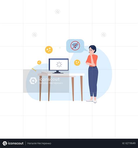 Internet Connection Issue Animated Illustration Download In Json