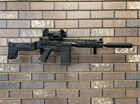 DSA FAL With Elcan And Dead Air Primal 11inch Barrel R GunPorn