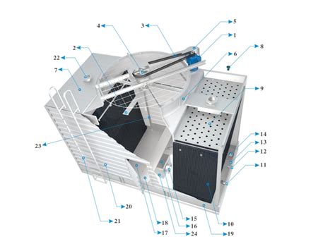 Cooling Tower Internal Structure 3D Display Intuitive And Clear Knowledge