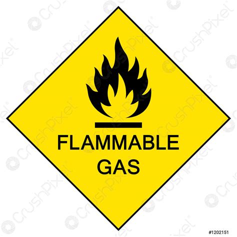Flammable Lpg Symbol Sign Isolate On White Backgroundvector