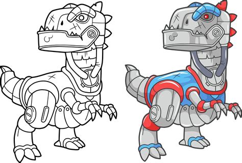 Robot Dinosaur Drawing