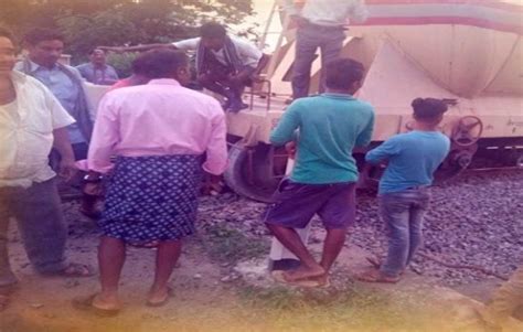 Goods Train Derails In Koraput District Orissapost