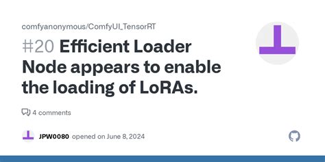 efficient loader node appears to enable the loading of loras · issue
