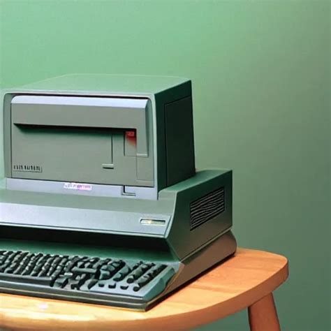 Commodore With Datasette And Green Screen Retro Stable Diffusion