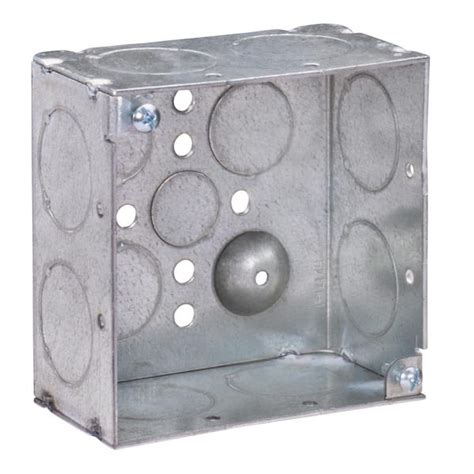 Southwire 4 In W X 2 18 In D Steel Metallic 2 Square Box With Eight