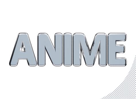 Anime Text Effect D Rendering Graphic By Crop Dbusiness Creative Fabrica