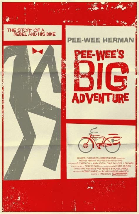 Pee Wees Big Adventure Posters Fan Made And International Versions