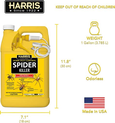 Harris Spider Killer Liquid Spray With Odorless And Non Staining Form