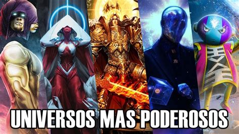 Los UNIVERSOS Mas PODEROSOS De La FICCION YouTube
