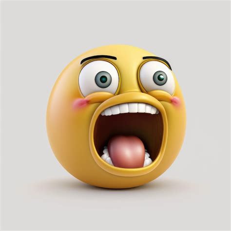 Premium Ai Image Expressive Emoticon Face Funny Emoji