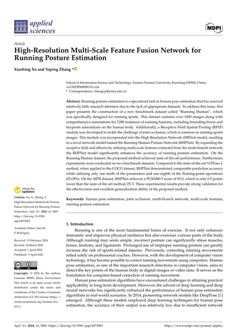 Pdf High Resolution Multi Scale Feature Fusion Network For Running