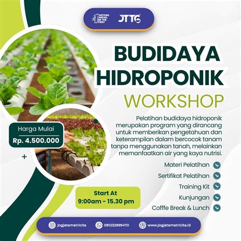 Pelatihan Budidaya Hidroponik Jogja Tama Tri Cita