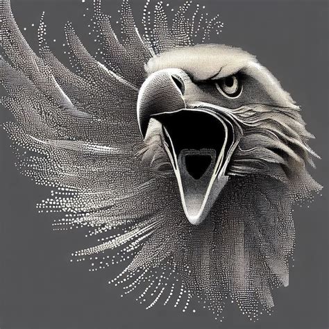 Premium Photo Particle Eagle Vector Illustration Composition