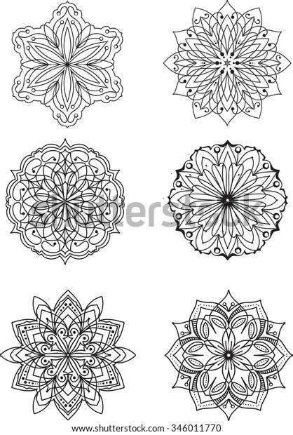 Set Doodle Vector Elements On White Stock Vector Royalty Free Shutterstock