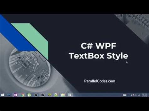 WPF Textbox Style Changing Colors On Focus And Styling YouTube