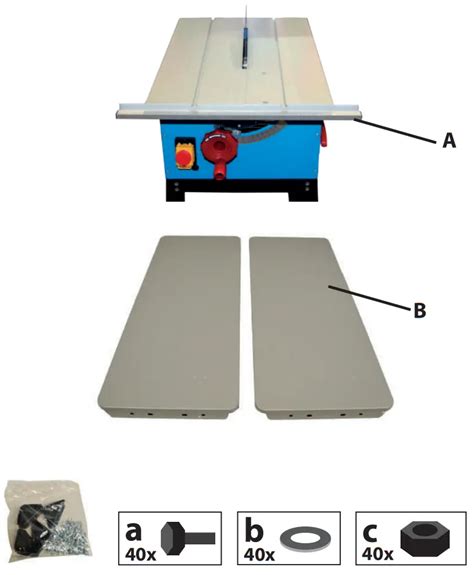 Gude Gtk 2500 Al Table Circular Saw Instruction Manual