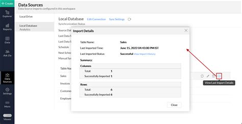 importing data from mariadb analytics plus