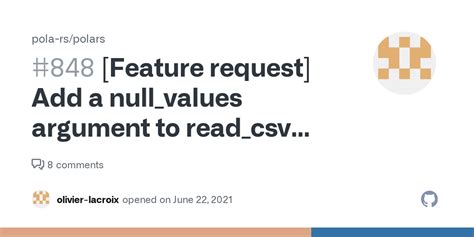 Feature Request Add A Nullvalues Argument To Readcsv And Scancsv