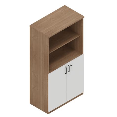 Стелаж с 4 рафта с врати V2 Office Furniture