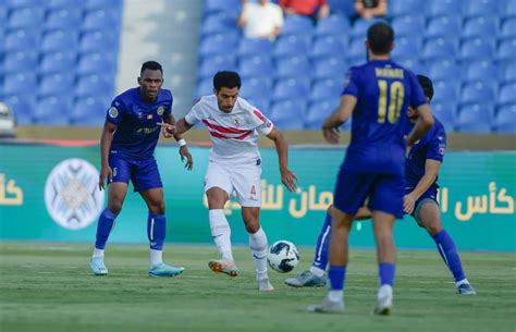 الشوط الأول ثنائية نظيفة لـ الزمالك أمام الاتحاد المنستيري في البطولة