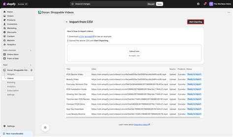 Import Videos From Your Csv File