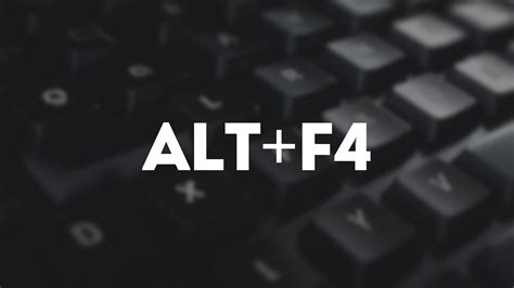 Alt F4 Сочетание клавиш на Windows 10 Горячие клавиши на компьютере