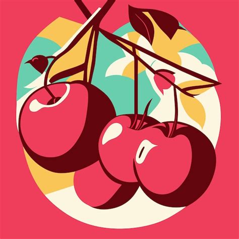 Premium Vector Cherry Vector Illustration