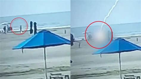 Muere Otra Mujer Impactada Por Un Rayo En La Playa Así Fue El Momento