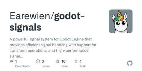 Github Earewiengodot Signals A Powerful Signal System For Godot