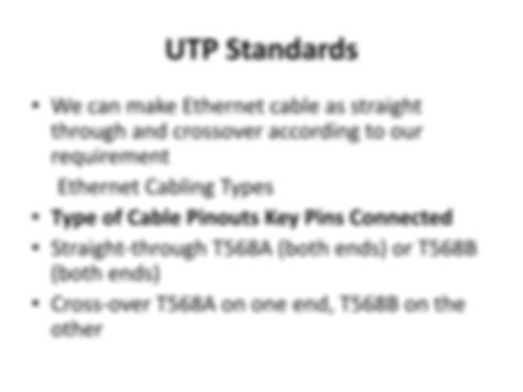 SOLUTION 03 Utp Cabling Standard Studypool