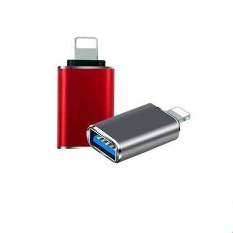 Lighting Male To Usb A Female Otg Adapter For Cell Phone Mini Portable Connector Charging Data