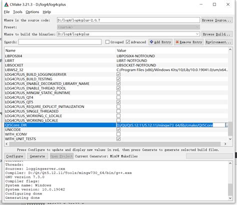 Qt 5152 配置log4cplus 207qt使用log4cplus Csdn博客