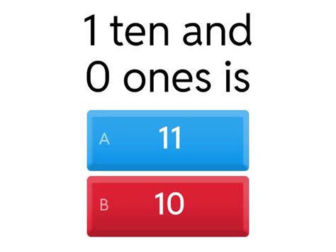Tens And Ones Quiz Tens And Ones Quiz