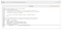 Answered Implement The Build Dictionary Function To Build A Word