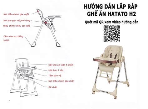 Hướng Dẫn Cách Lắp Ráp Ghế Ăn Dặm Hatato Hatato