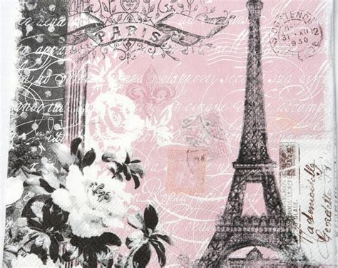 2 Paris Paper Napkins For Decoupage Mixed Media Collage Etsy