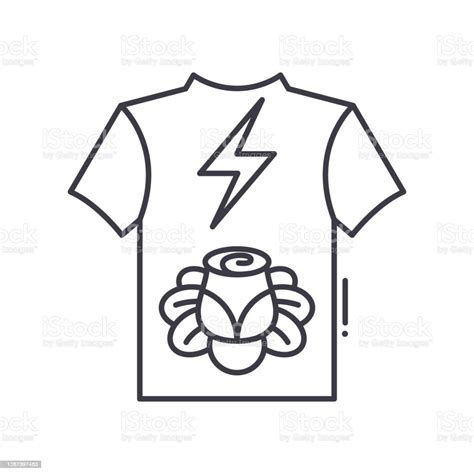 팬 클럽 셔츠 아이콘 선형 절연 일러스트레이션 얇은 선 벡터 웹 디자인 기호 흰색 배경에 편집 가능한 스트로크와 개요 개념 기호 Championship에 대한 스톡 벡터