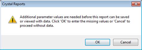 Solved Crystal Reports Prompting Failed Error Message It Support Guides