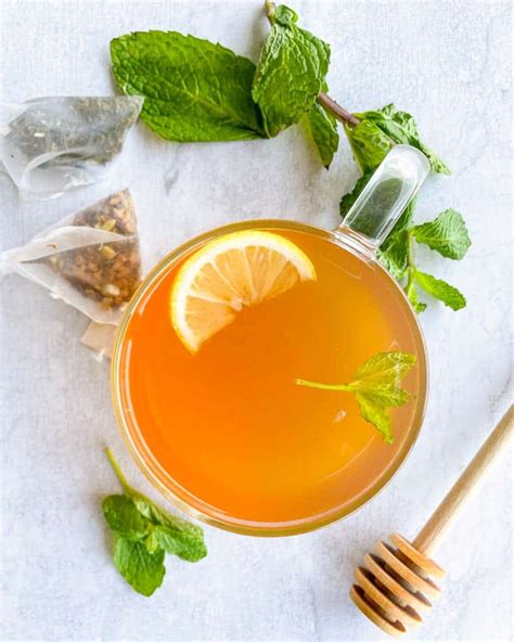 Honey Citrus Mint Tea 2 Ways Good Food Baddie
