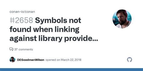 Symbols Not Found When Linking Against Library Provided By Conan