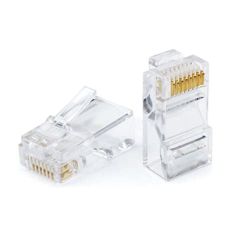 Коннектор Rj45 Atcom Rj45 8p8c Cat 5e разъем Rj45 поштучно упаковка 100шт 1000шт Id