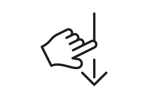 Drag Down Line Icon Graphic By IconBunny Creative Fabrica