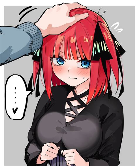 Nakano Nino And Uesugi Fuutarou Go Toubun No Hanayome Drawn By